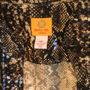 Ruby Rd. | Jackets & Coats | Ruby Road Snake Skin Print Jacket 2p P2p Or Bust Size 18 Laid Flat ...